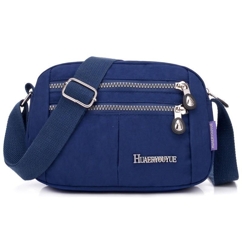 Dame Crossbody-veske Med Flere Lommer Vanntett Nylonveske | veskersko.com